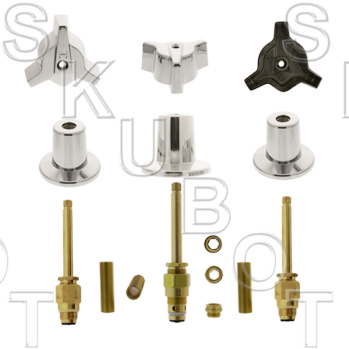 Factory Direct Plumbing Supply | Replacement Central Brass* 3 Valve Tub ...