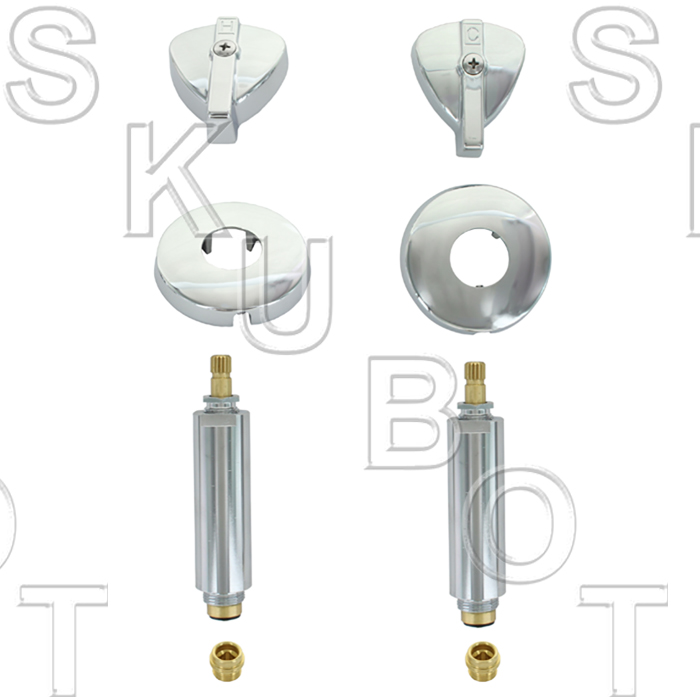 Factory Direct Plumbing Supply | Eljer* 2 Valve Tub & Shower Rebuild ...